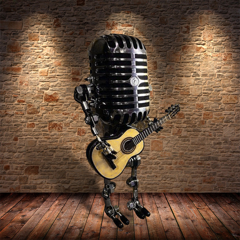 Vintage Microphone Robot Decoration – treasurecat
